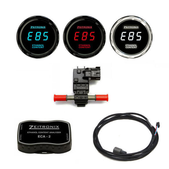 Zeitronix ECA2 V2 Ethanol Content Analyzer Kit w/Sensor, Gauge and PnP ...